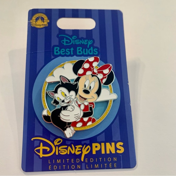 Disney | Accessories | Nwt Disney Pin Minnie Figaro Best Buds Pin ...